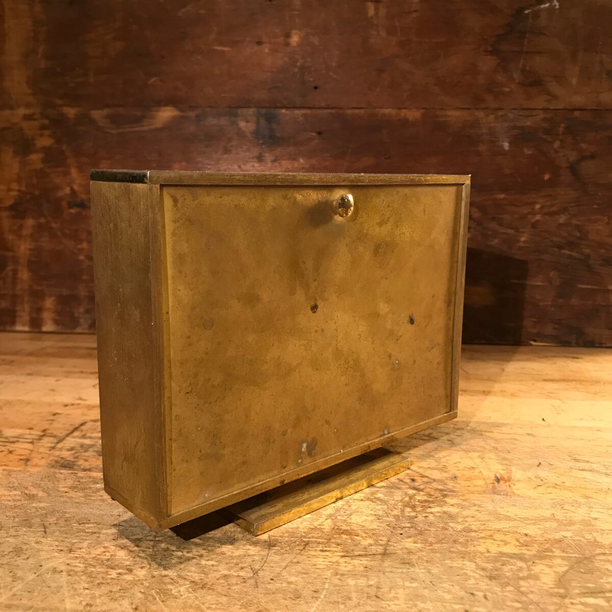 Seth Thomas Brass Desk Clock - 1950's/1960's with battery movement